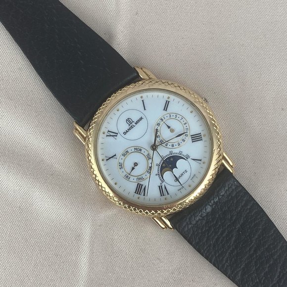 Daniel Mink | Accessories | Vintage Daniel Mink Designer Gold Engraved ...